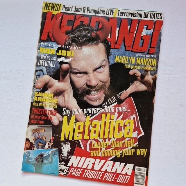 KERRANG! MAGAZINE #617 5 October 1996 Metallica LOAD ERA Type O ...