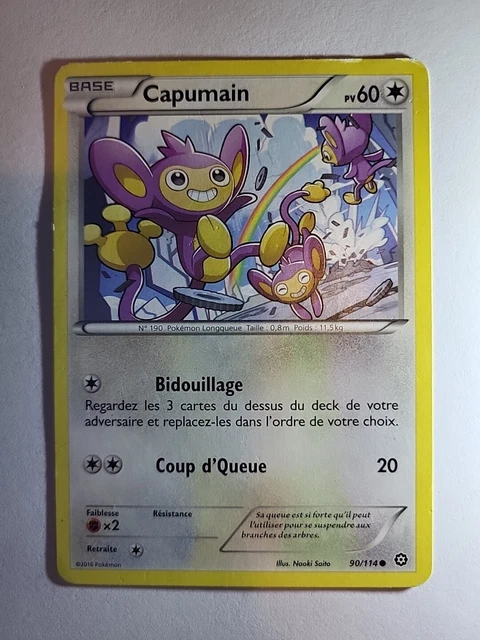 CARTE POKEMON FRANÇAISE Capumain 90/114 xy offensive vapeur EUR 1,00 ...