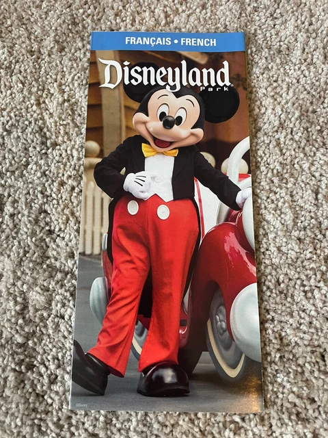 DISNEYLAND PARK GUIDE map French Mickey Mouse Disney PhotoPass 2021 EUR ...