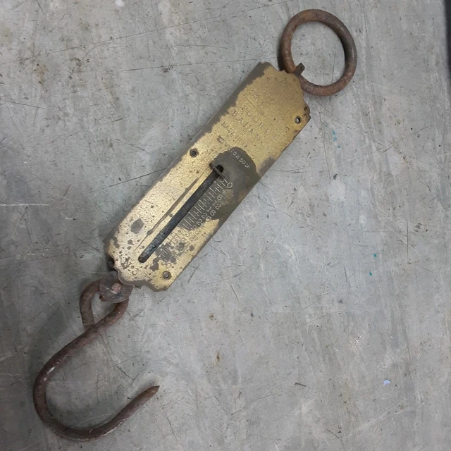 VINTAGE SALTER'S POCKET Balance No.3 Brass 50lb Scale £5.70 - PicClick UK
