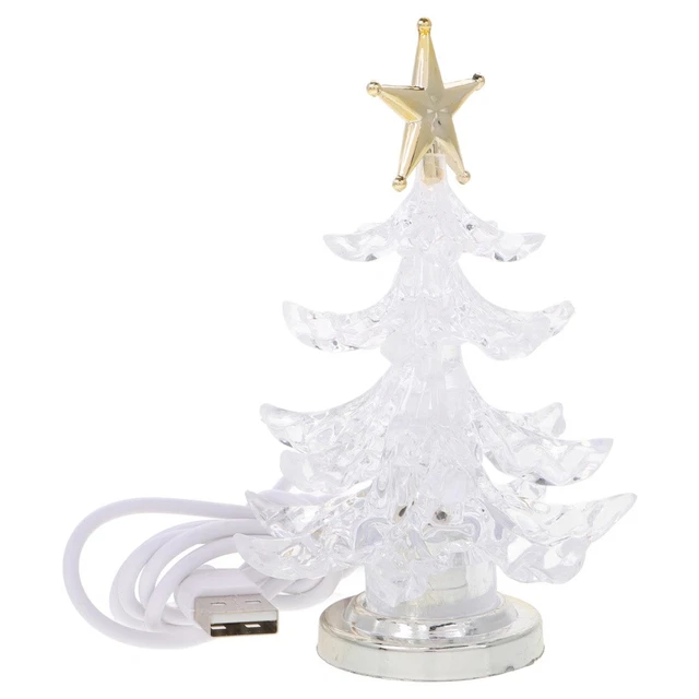 GLOWING CHRISTMAS TREE LED Light USB Night Light RGB Flashing Light £10 ...