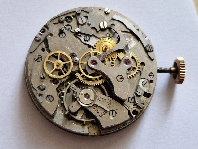 VINTAGE CHRONOGRAPH WATCH movement for parts cal Landeron brevet good ...