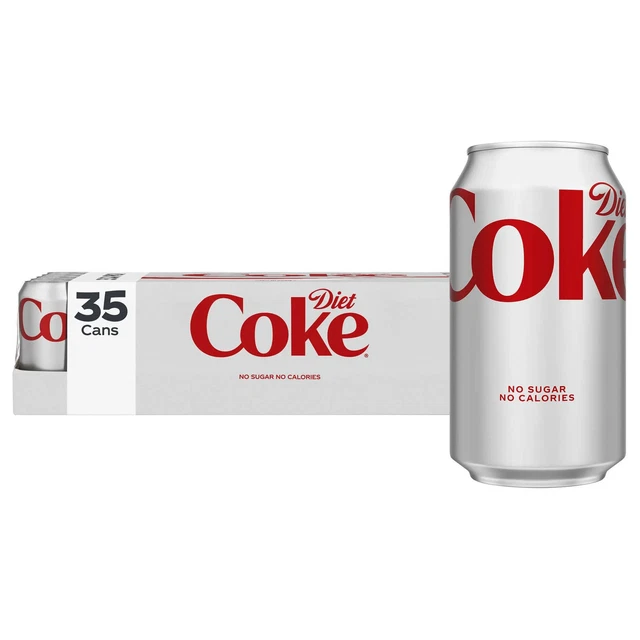 DIET COKE SODA, 12 fl oz, 35-Pack Cans £34.46 - PicClick UK