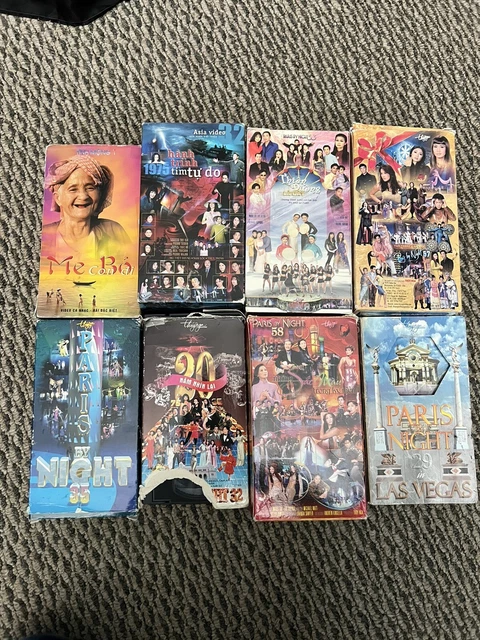 PARIS BY NIGHT/ Vietnamese Musical (VHS LOT), PBN 32,35,53,57,58 + MORE ...
