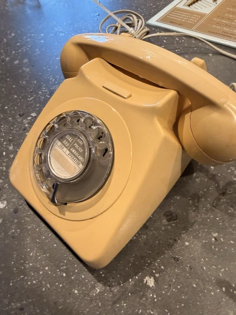 BT ROTARY DIAL Corded Telephone Vintage Cream, Model 8746 £13.57 ...