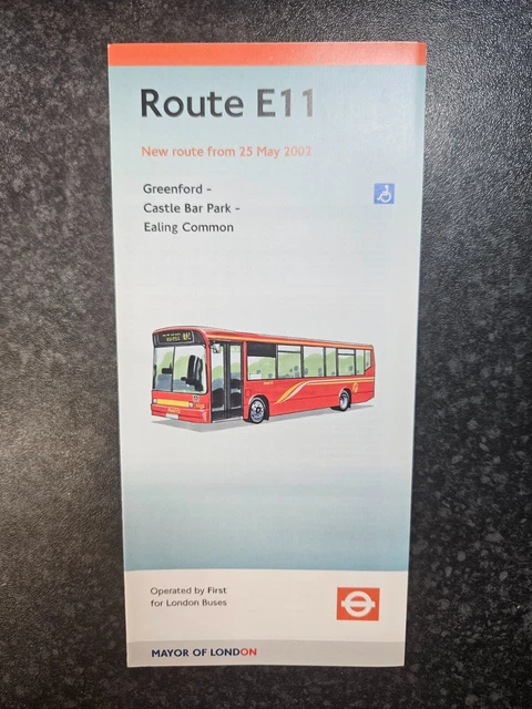 LONDON TRANSPORT TIMETABLE Leaflet London Buses First F1X14 EUR 4,98 ...