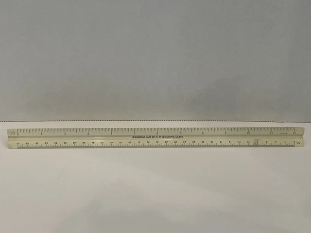 STAEDTLER-MARS 987 19-34 Engineer Engineering Scale Triangle Drafting ...
