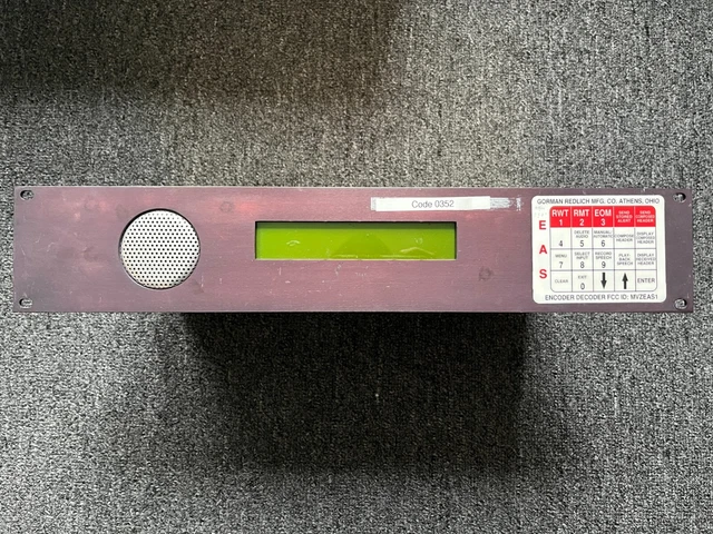 GORMAN REDLICH EAS-1 Emergency Alert System Encoder/Decoder USED TESTED ...
