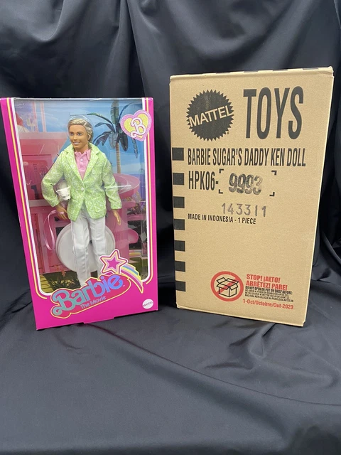 MATTEL SUGAR'S DADDY Ken Doll in Pastel Suit With Dog - Barbie Movie ...