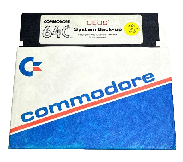GEOS SYSTEM BACK-UP & Applications Commodore 64 C64 Floppy Disk Only ...