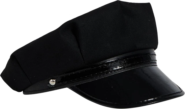 HALLOWEEN BLACK CHAUFFEUR Hat,Taxi Driver Hat,Chauffeur Hats Costume ...