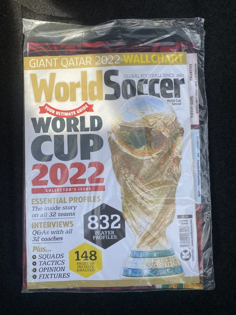 WORLD SOCCER MAG Qatar 2022 World Cup Special Plus Giant Wallchart £10. ...