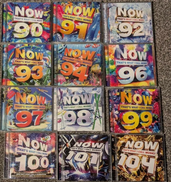 NOW THATS WHAT I Call Music 90,91,92,93,94,96,97,98,99,100,101,104 £8. ...