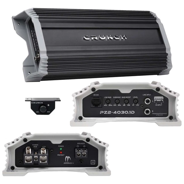 AMPLIFICATEUR DE VOITURE MONO BLOCK CRUNCH PZ2-4040.1D 4000W EUR 432,19 ...