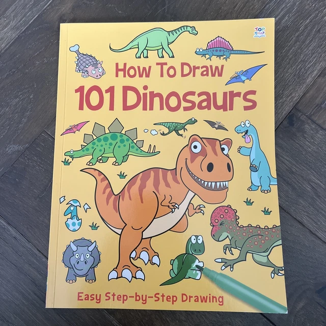 HOW TO DRAW 101 Dinosaurs - A Step By Step Drawing Guide for Kids by ...