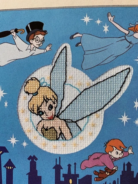 DISNEY THE MAGIC Of Tinkerbell Small Card Design Cross stitch chart ...