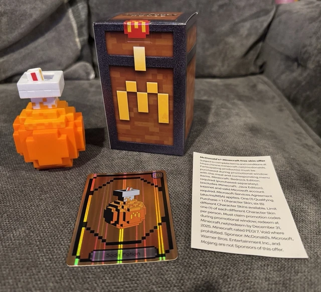 MCDONALDS 2025 - Minecraft Mcdonald’s Adult Happy Meal Toy - Soda ...