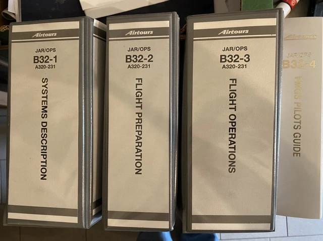 AIRBUS A320/ FLIGHT Crew Ops Manual 4 Volumes Fcom 1,2,3,4 In Binders £ ...