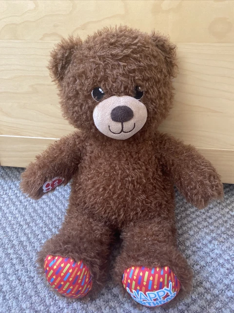 BUILD A BEAR Workshop Happy Birthday 16 inch Plush Teddy Bear £3.00 ...
