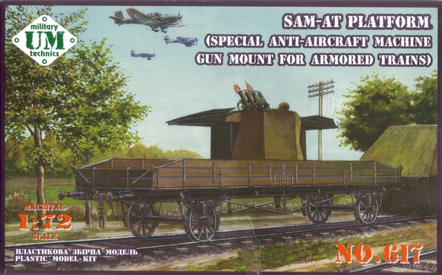UNIMODEL 1/72 SAM-AT Platform (AA Mount for Armoured Train) £20.50 ...