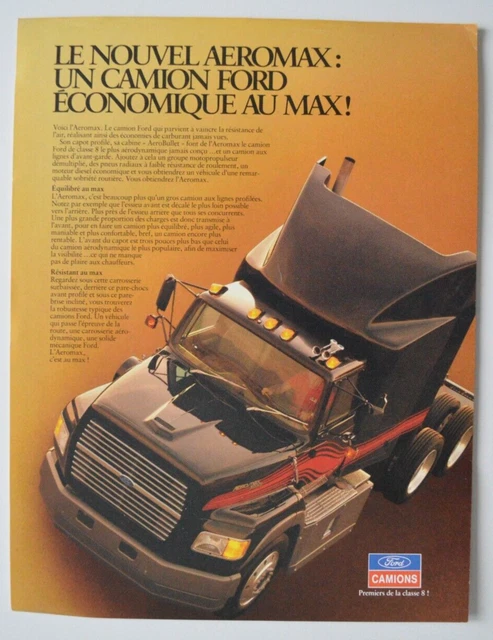 1990S FORD TRUCKS Aeromax Dealer Sheet Brochure - French - Canada $13. ...