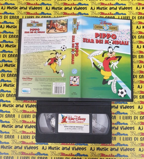 VHS*FILM PIPPO STAR DEI MONDIALI 1994 animazione CARTOON DISNEY VS 4483 ...