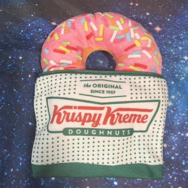 KRISPY KREME PINK Donut With Sprinkles Plush Mini Pillow 8” Soft Toy £8 ...