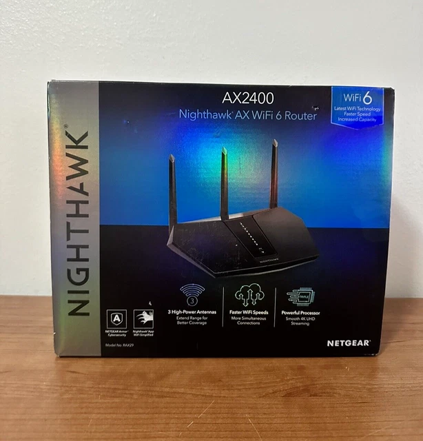 NETGEAR NIGHTHAWK AX2400 5-Stream WiFi 6 Router - RAX29-100NAS $46.95 ...