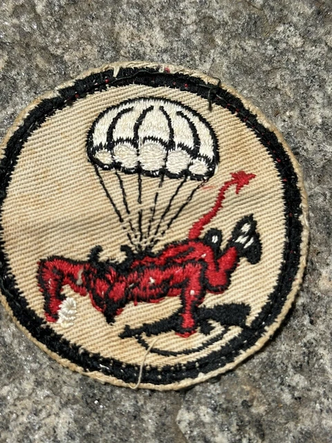 WW2 ORIG. AIRBORNE PARATROOP KHAKI JUMP JACKET POCKET PATCH 508th PARA ...