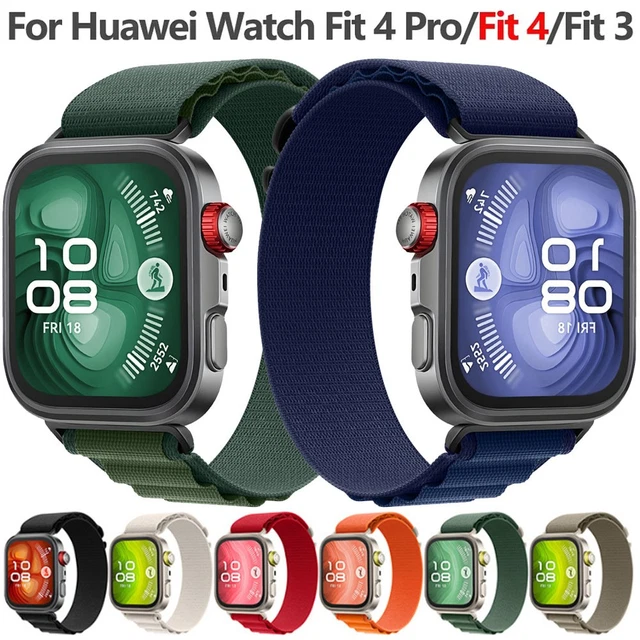 FOR HUAWEI WATCH Fit 3/Fit 4/Fit 4 Pro Sport Nylon Strap Band Wrist ...