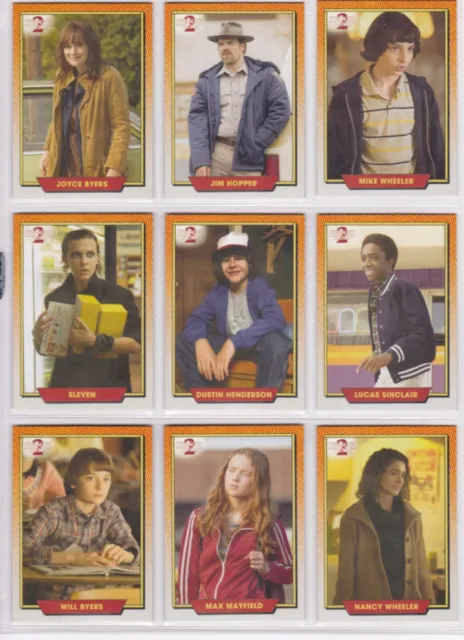 STRANGER THINGS SEASON 2, Complete Characters Chase Card Set #C1-20 £32 ...