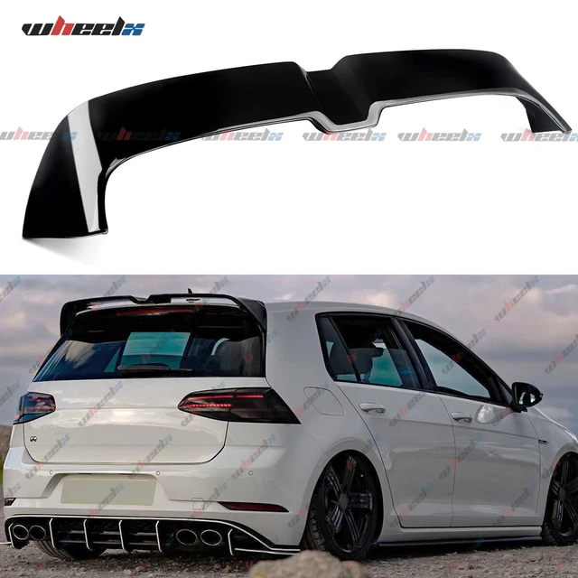 FOR VOLKSWAGEN GOLF 7 MK7 MK7.5 GTI 2014-2020 Gloss Black Rear Roof ...