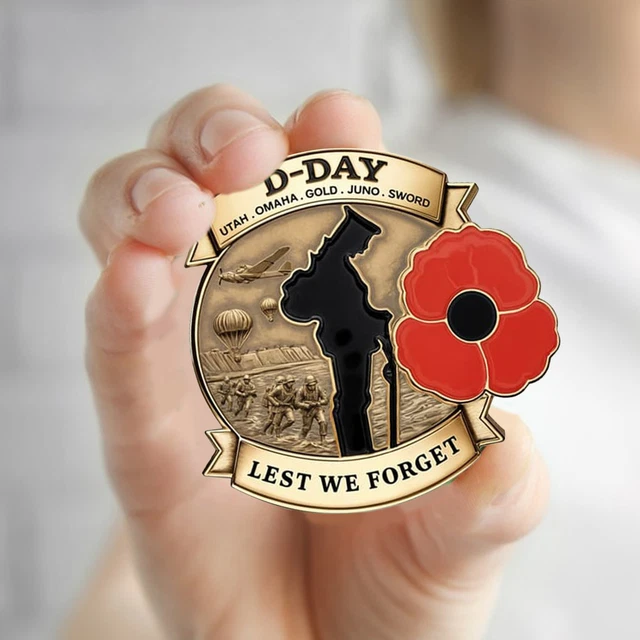 LANDING D-DAY MILITARYS Collectible Badge 80th D-DAY Anniversary ...