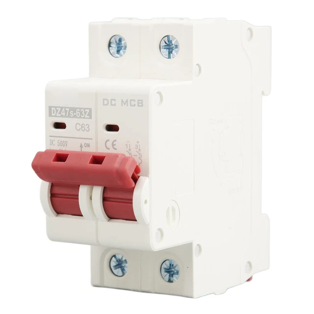 DC CIRCUIT ISOLATOR Miniature Circuit Breaker 6000A Breaking Capacity 500V For £12.28 - PicClick UK
