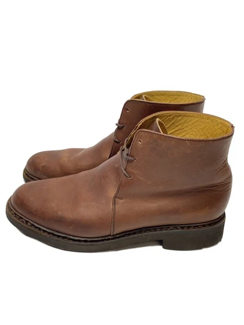 PARABOOT BLOIS CHUKKA Boots Brown Leather Made in France £245.31 ...