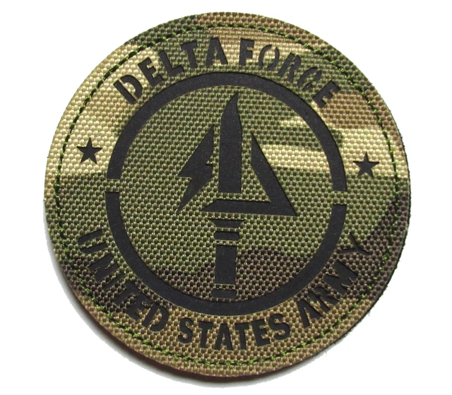 PATCHE DELTA FORCE USA logo PVC 3D camo tactical patch scratch hook and ...