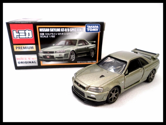 TOMICA PREMIUM NISSAN Skyline Gt-R Gtr V Spec Ii Seulement R34 34 boutique originale Takara EUR ...
