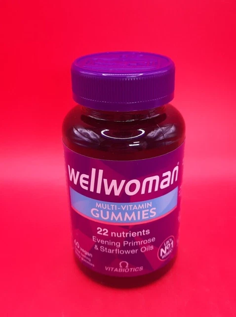 VITABIOTICS WELLWOMAN - 60 Multivitamin Gummies 22 Nutrients ...