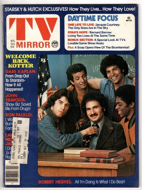 1976, AUGUST, TV Mirror, Welcom Back Kotter, Travolta, Nice one VG+ £8. ...