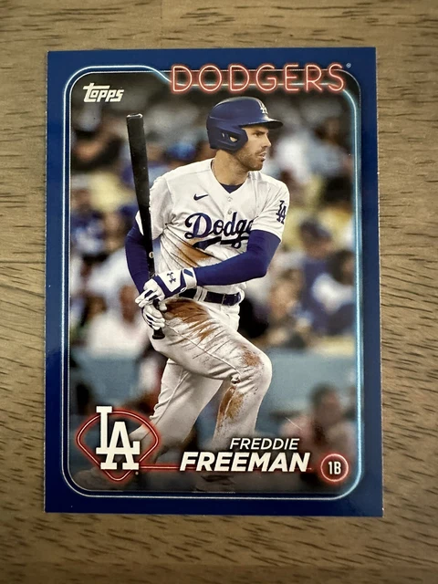 2024 TOPPS SERIES 1 Freddie Freeman #102 bleu royal parallèle LA ...