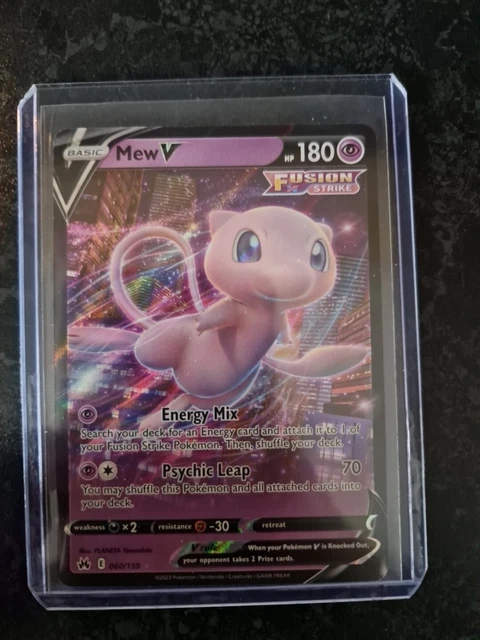 MEW V 060/159 Ultra Rare Crown Zenith Pokémon Card Near Mint £0.99 ...