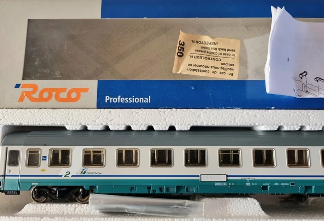 ROCO CARROZZA FS 2 Kl TIpo Z Eurofima LIVREA XMPR Ep. V Art. 45711 EUR ...