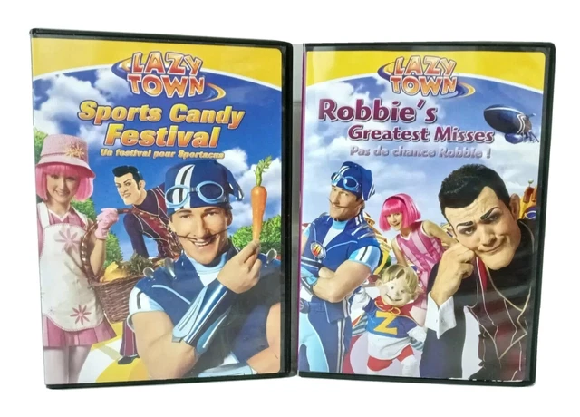 2 Lazytown Dvds Sports Candy Festival Robbie S Greatest Misses 2006