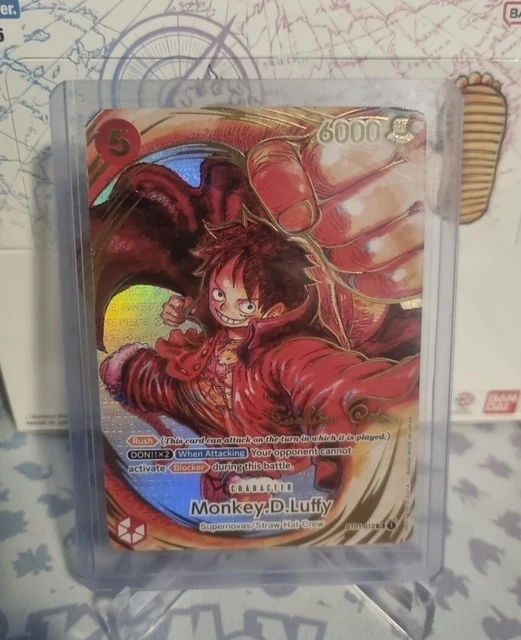 ONE PIECE MONKEY D Luffy St01-012 Sr Signature Eiichiro Oda Eng near Mint Card $4,000.00 ...
