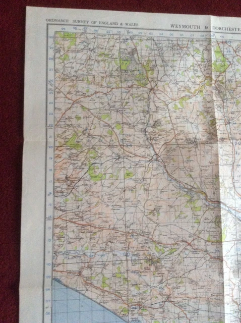 WW2 WAR OFFICE 1940 Military Map Weymouth & Dorchester - Home Guard ...