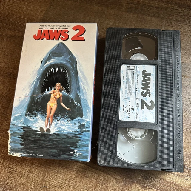 JAWS 2 VHS Video Cassette Tape Roy Scheider 1978 Universal Classic Horror RARE £8.87 - PicClick UK