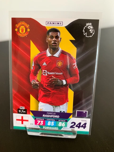 CARTA BASE MARCUS Rashford Panini Premier League Adrenalyn XL PLUS 2023 ...