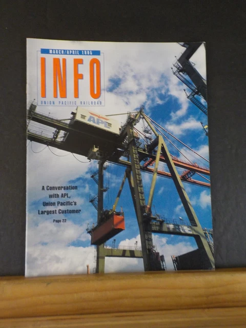 INFO MAGAZINE UNION Pacific Railroad 1995 March April Employee A ...