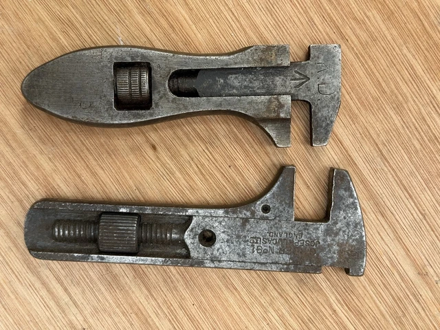 JOSEPH LUCAS GIRDER No.91 Spanner 4-1/2" And King Dick With Broad Arrow ...