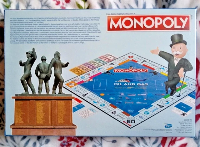 MONOPOLY OIL AND Gas Edition 30th Anniversary Board Game RARE ----- New ...
